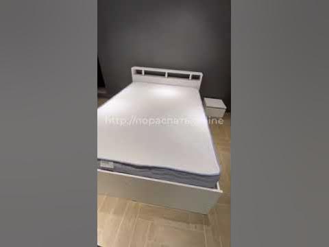 Кровать полуторка с ящиками - YouTube