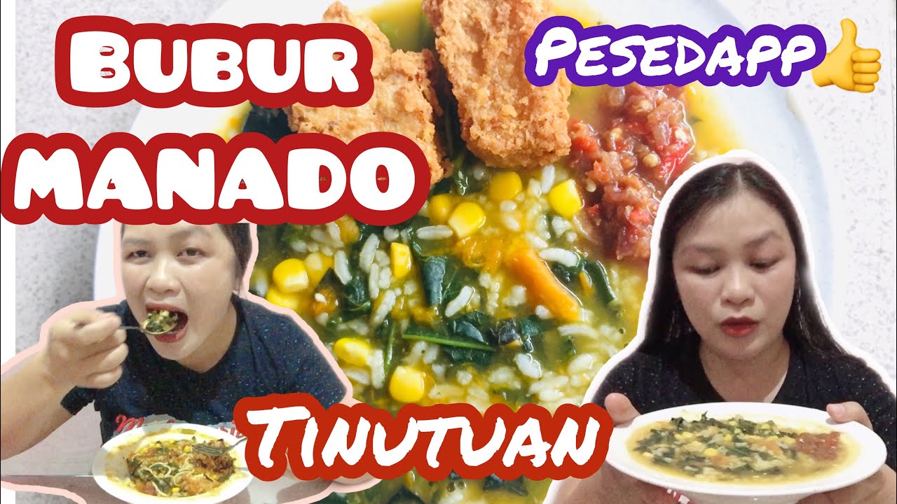 RESEP BUBUR MANADO SEDAP || TINUTUAN || PEDALAN MIDAL PAKAI GEDI ASLI ...