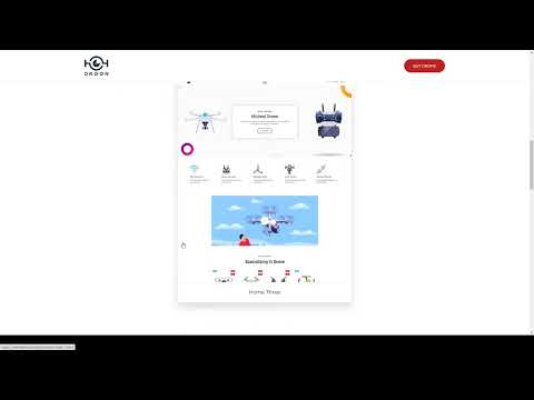 Droon - Drone Shop Single Product template videography Single Product eCommerce