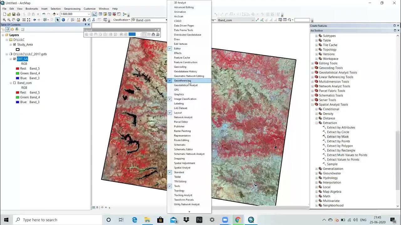 How to Create LULC using ArcGIS/ Supervised Classification and Calculate Area of LULC - YouTube