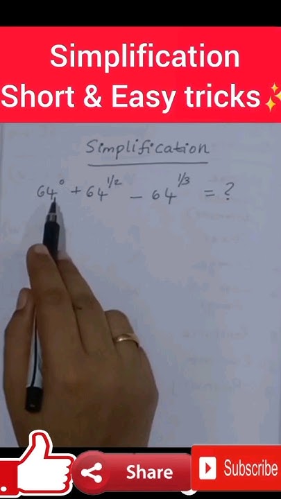 Simplification tricks| maths tricks| math hack #simplification #maths #tricks #shorts # ...