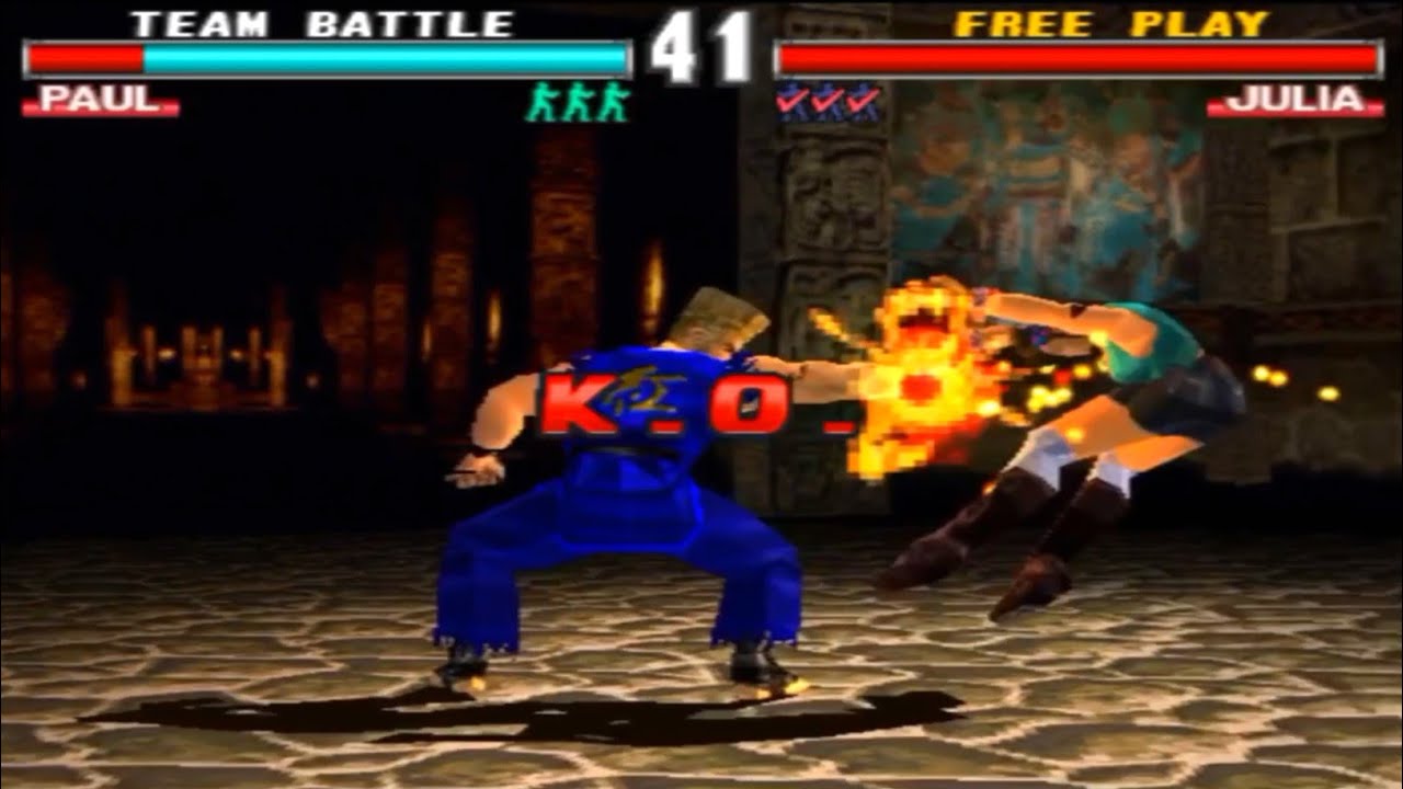 Blue Paul Tekken 3 gameplay | Tekken 3 Team Battle Playthrough 💥🔥🔥 ...