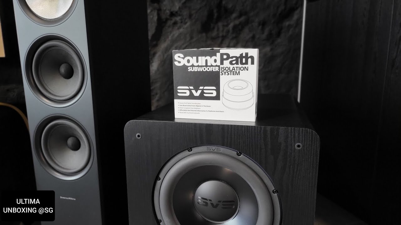 My Subwoofer's New Shoes, SVS Soundpath Subwoofer Isolator - YouTube