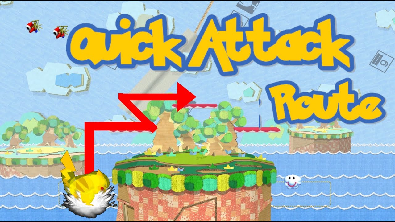 Pikachu Quick Attack Routes(Yoshis) - YouTube