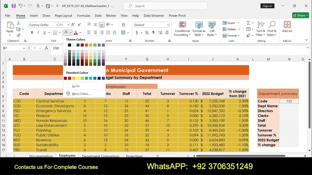 New Perspectives Excel 2019 | Modules 1-4: SAM Capstone Project 1b ...