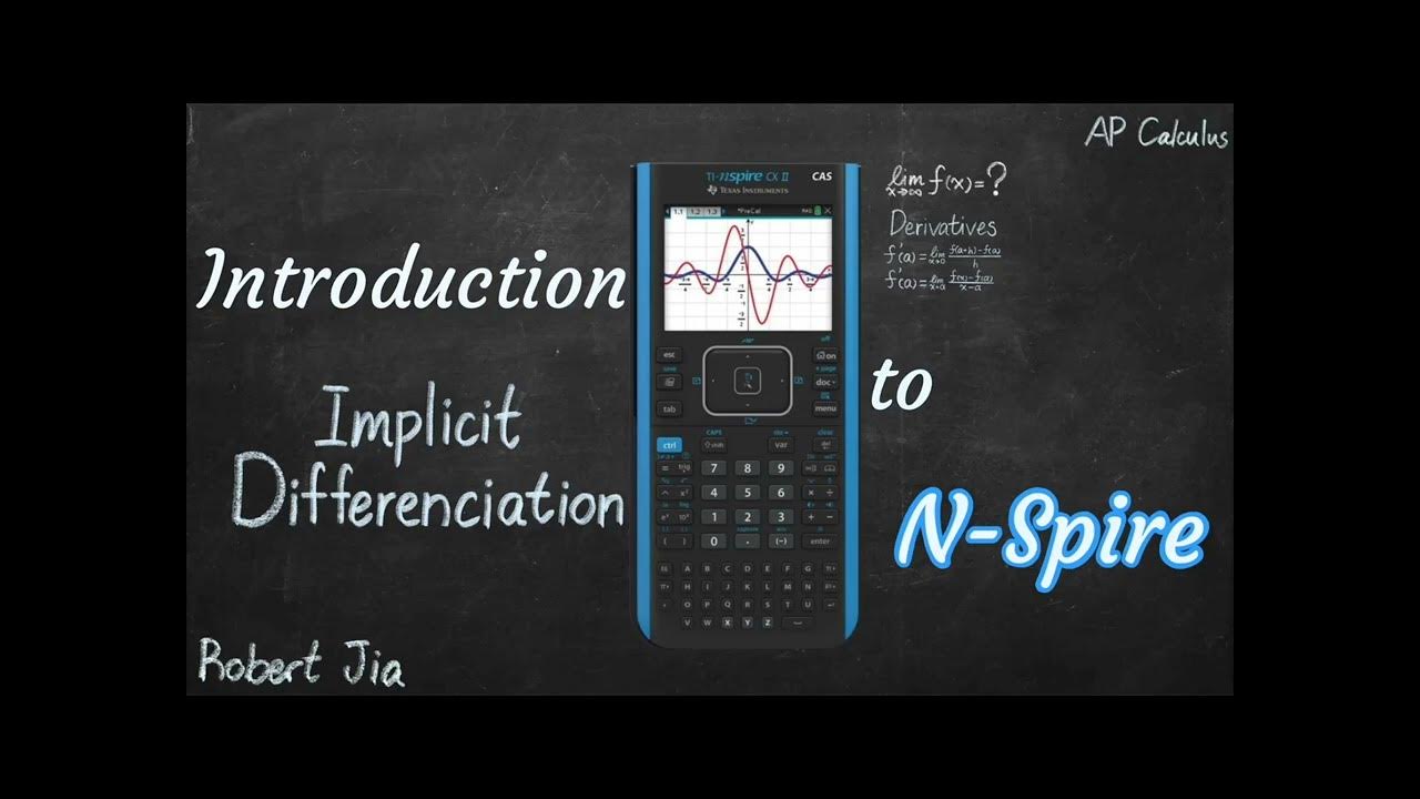 3: Implicit Differentiation with nspire 😱 AP Calculus | Ti-nspire - YouTube