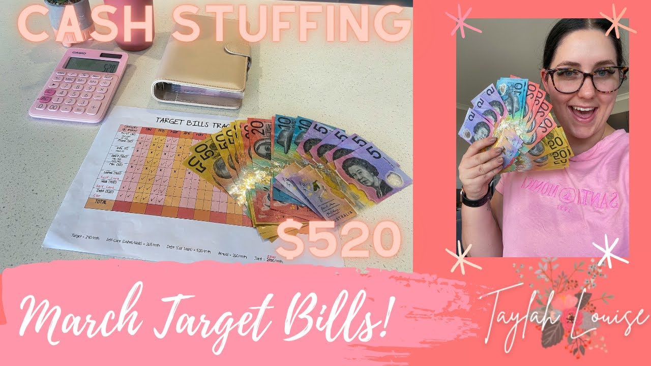 MARCH BILLS CASH STUFF / Target Bill Tracker Method, Month Ahead Fund ...