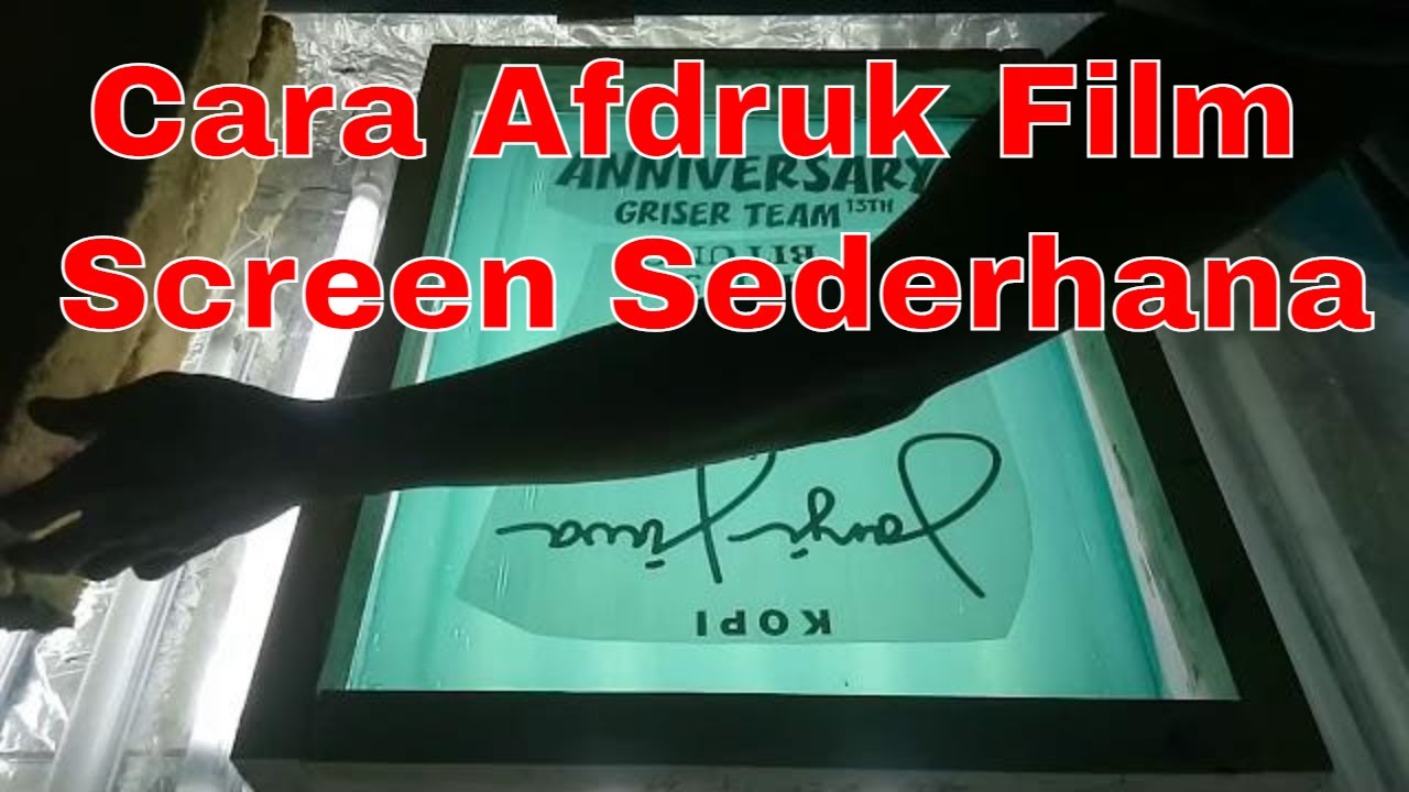 cara afdruk screen sablon sederhana - YouTube