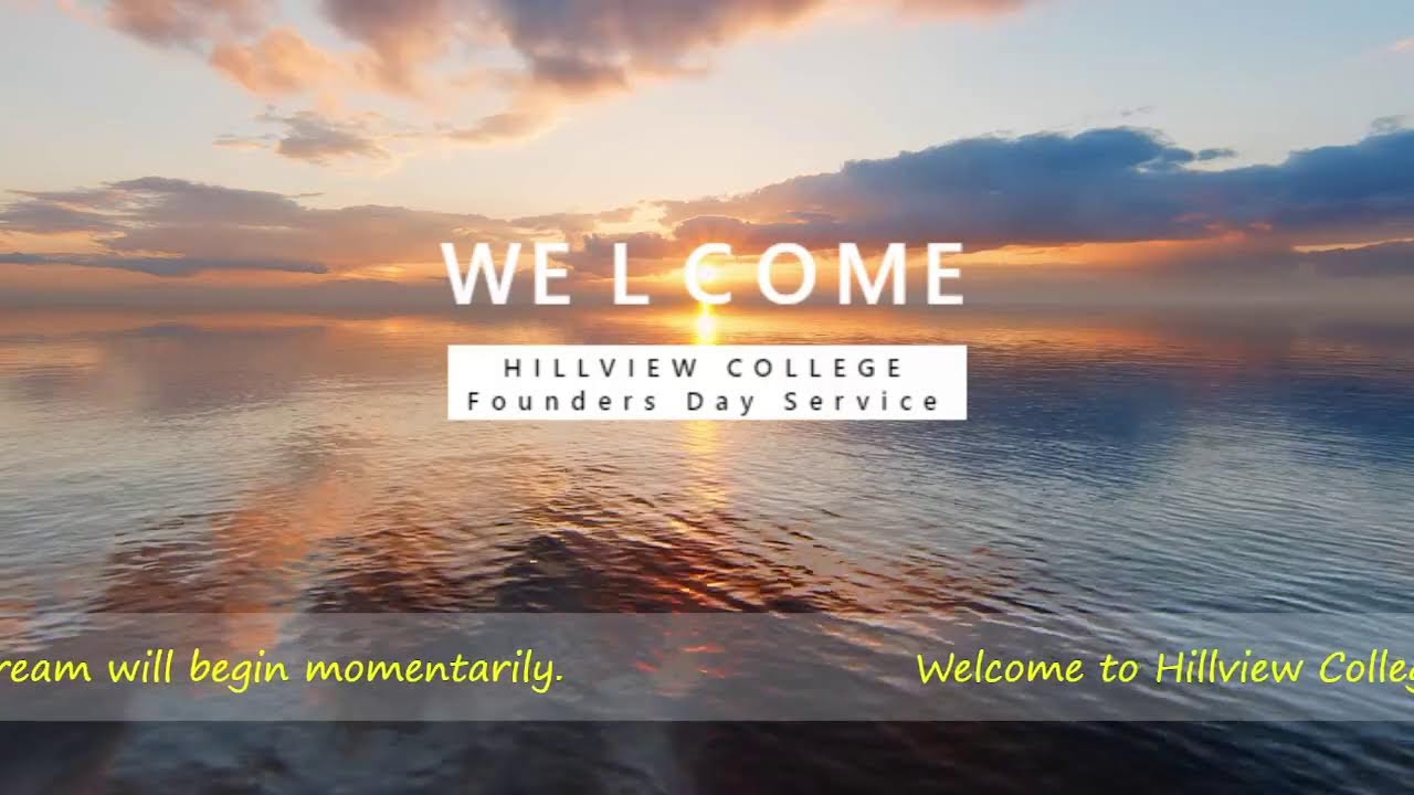 Hillview College 70th Founder's Day Service - YouTube