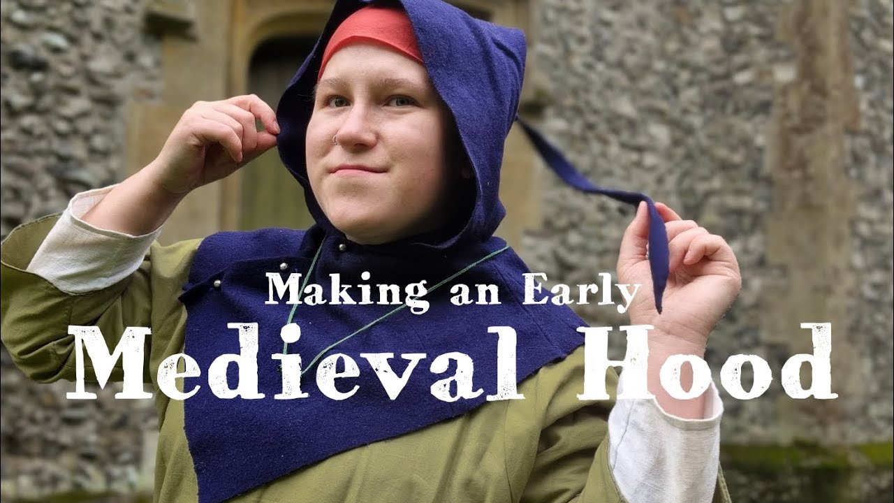 Making a Medieval Hood (FREE SEWING PATTERN) Medieval Sewing Part 3 ...