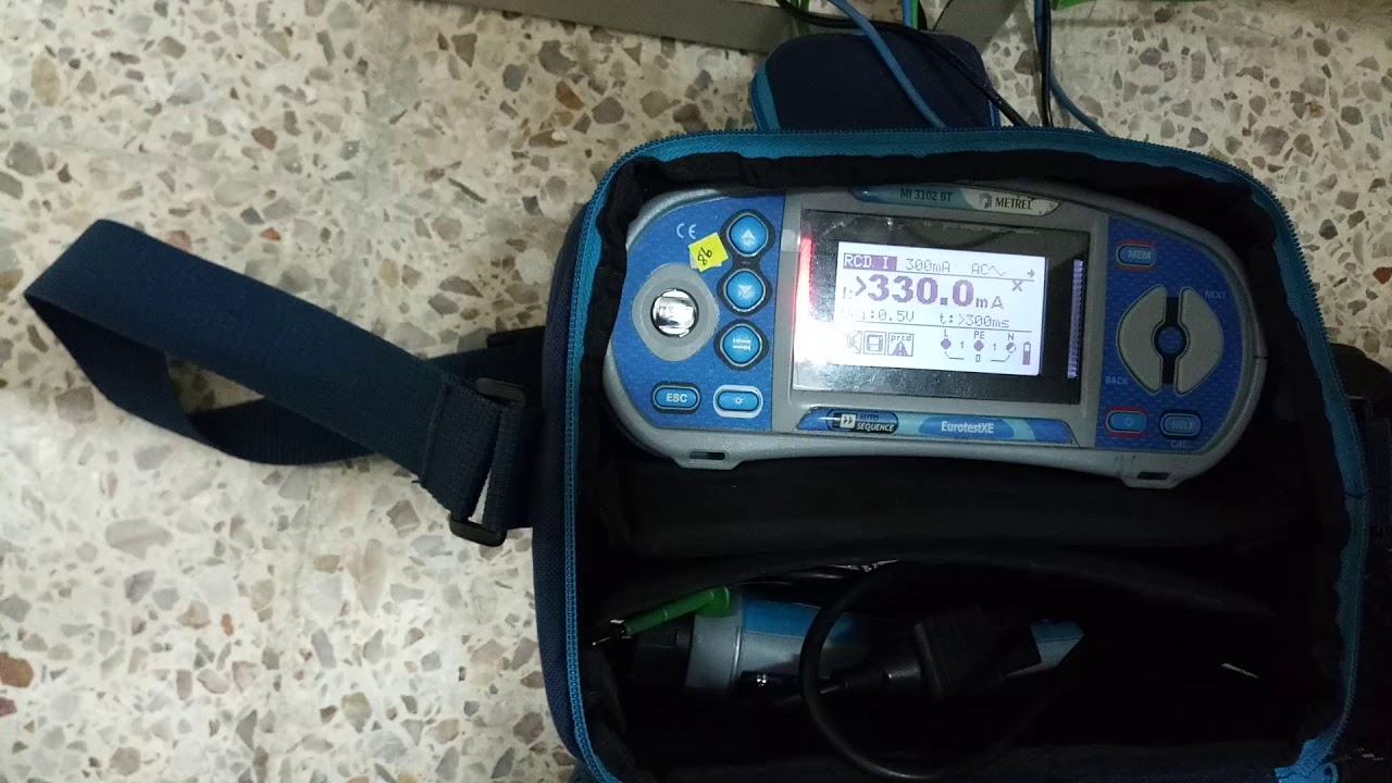 yangın koruma rölesinin, metrel mi 3102 bt ile test ölçümü - YouTube