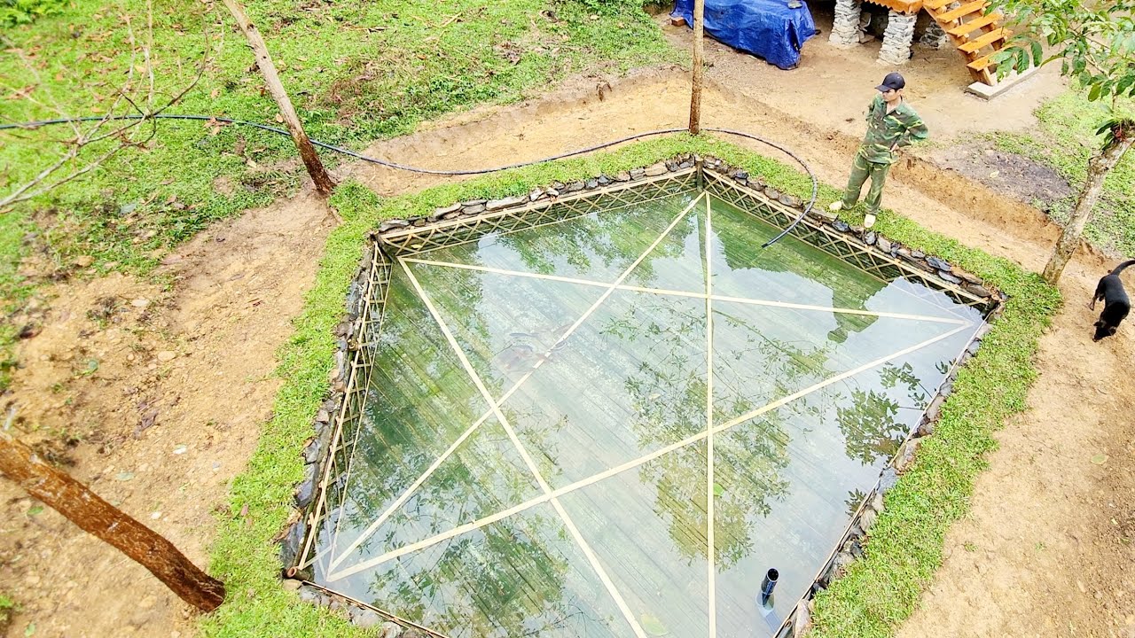 Full video of fish pond construction | Nông Văn Bình - YouTube