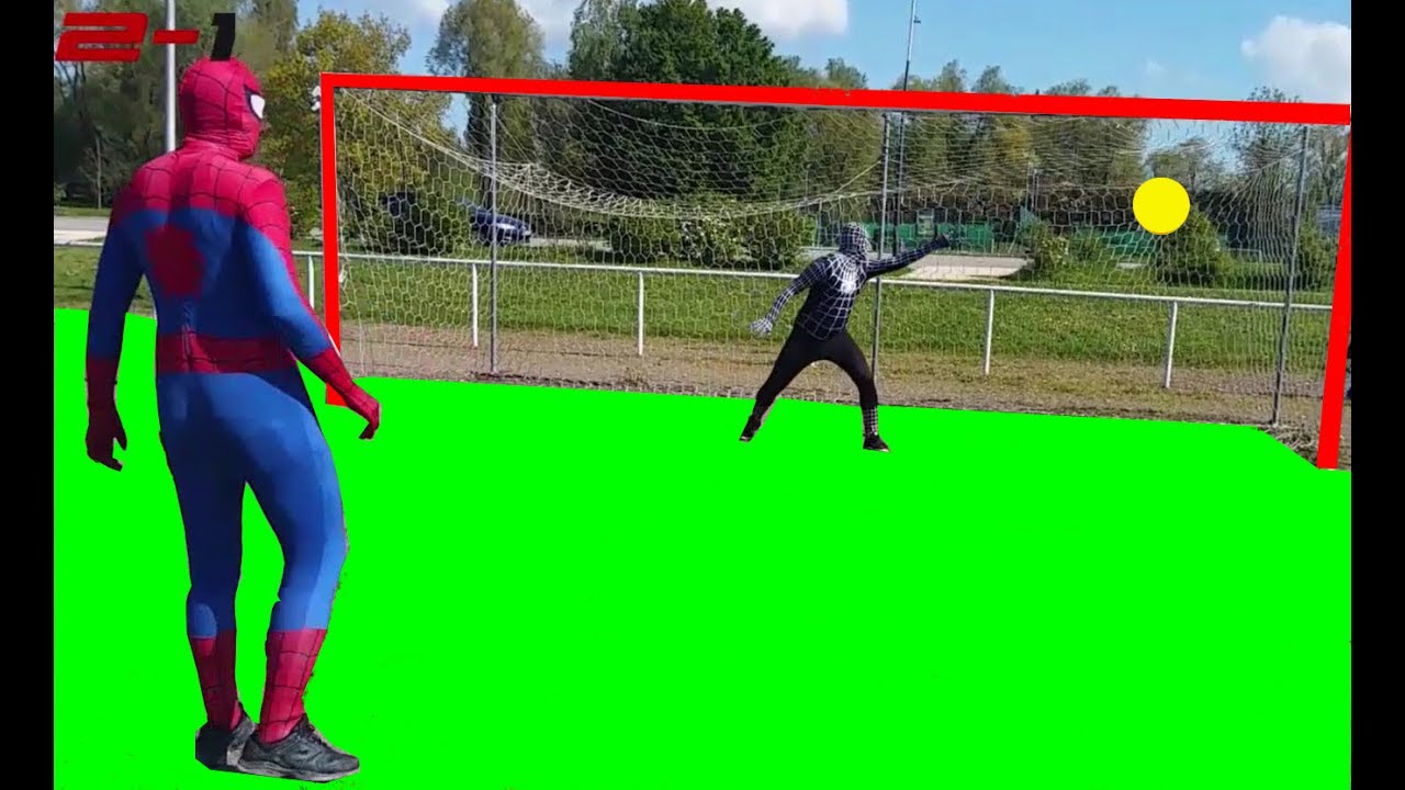 Spiderman vs Venom Superhero football Challenge! Frozen elsa w/ Joker ...