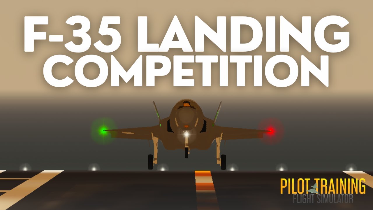 F-35 Landing Competition in PTFS! | Roblox - YouTube