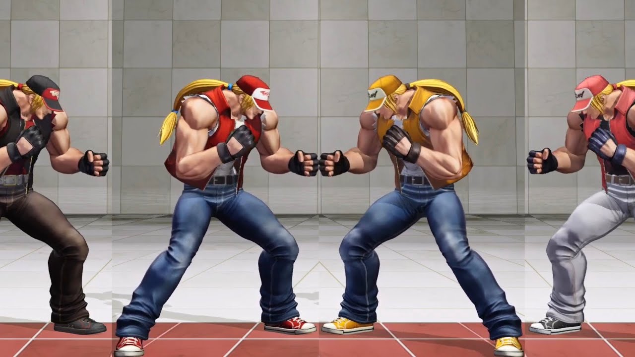 KOF XV - All Terry Colors - YouTube