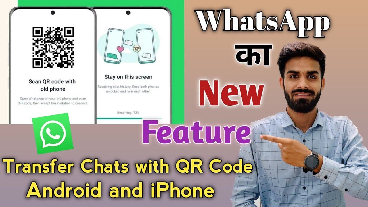 WhatsApp New Feature💯💯||Transfer Chats with QR Code in Android and ...