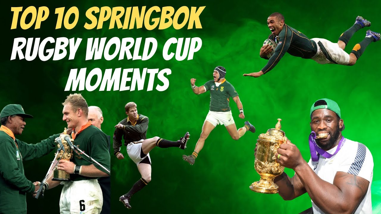 Top 10 Best Springbok Rugby World Cup Moments - YouTube