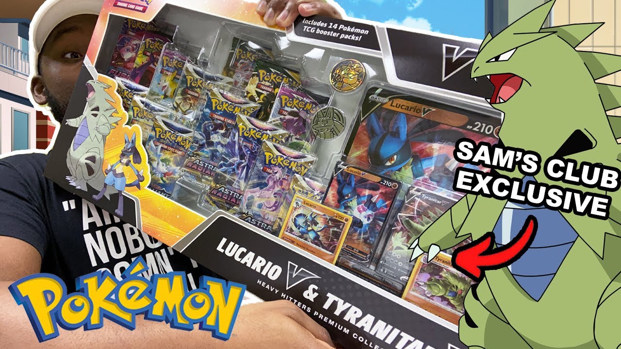 Sam’s Club Exclusive! Lucario V & Tyranitar V Heavy Hitters Premium ...