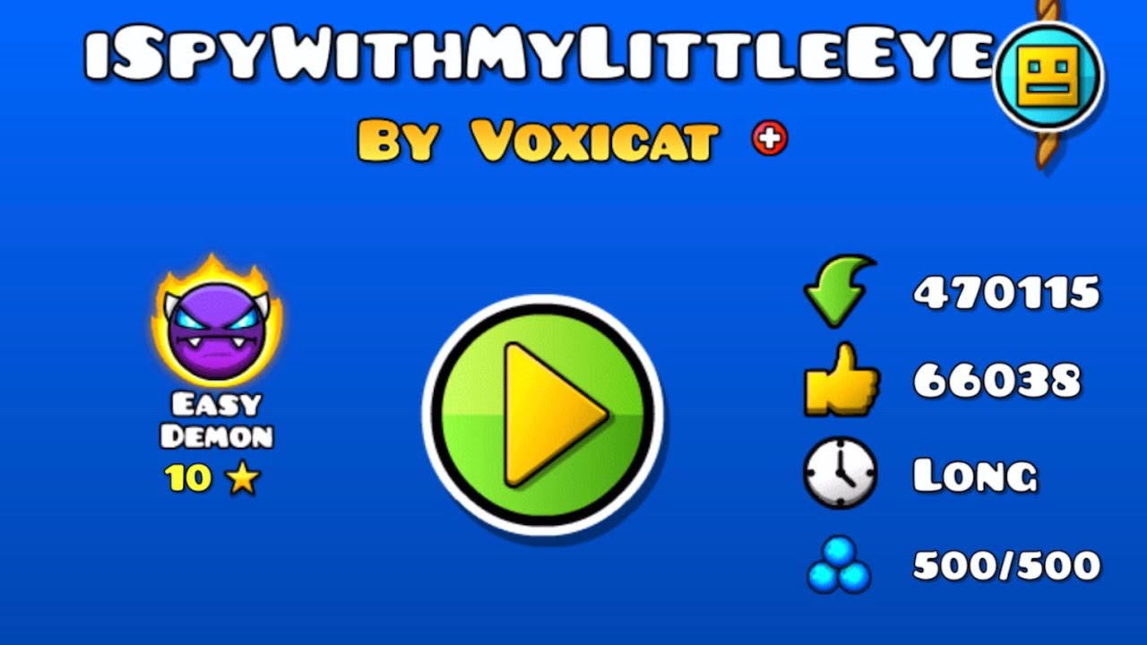 iSpyWithMyLittleEye by Voxicat [geometry dash] - YouTube