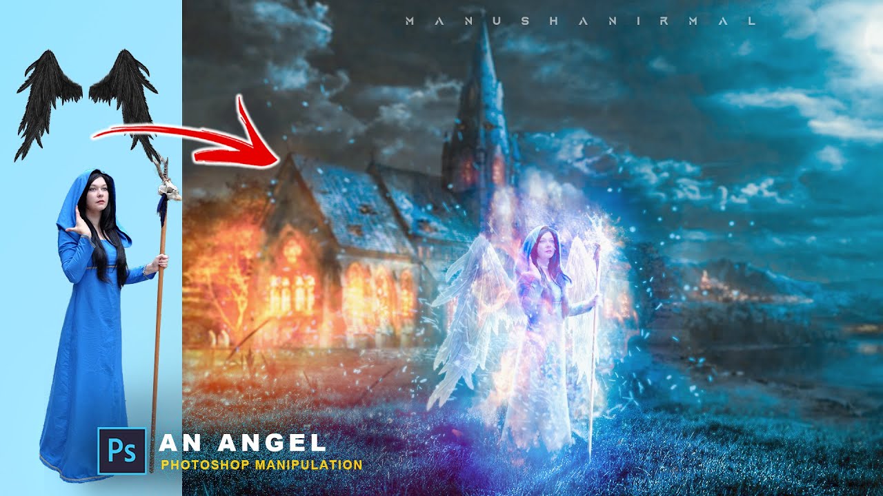 An Angel - Photoshop Manipulation Tutorial 2021 - YouTube
