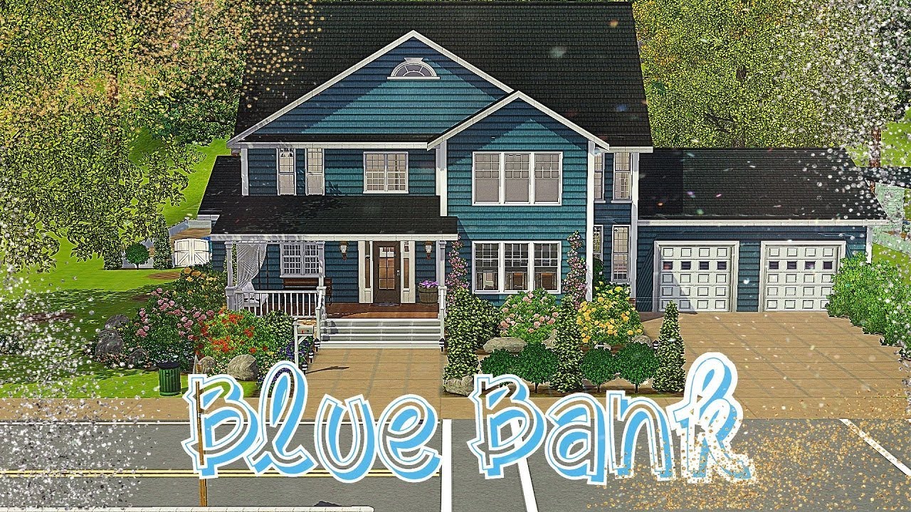 The Sims 3 | Speed Build | Blue Bank - YouTube
