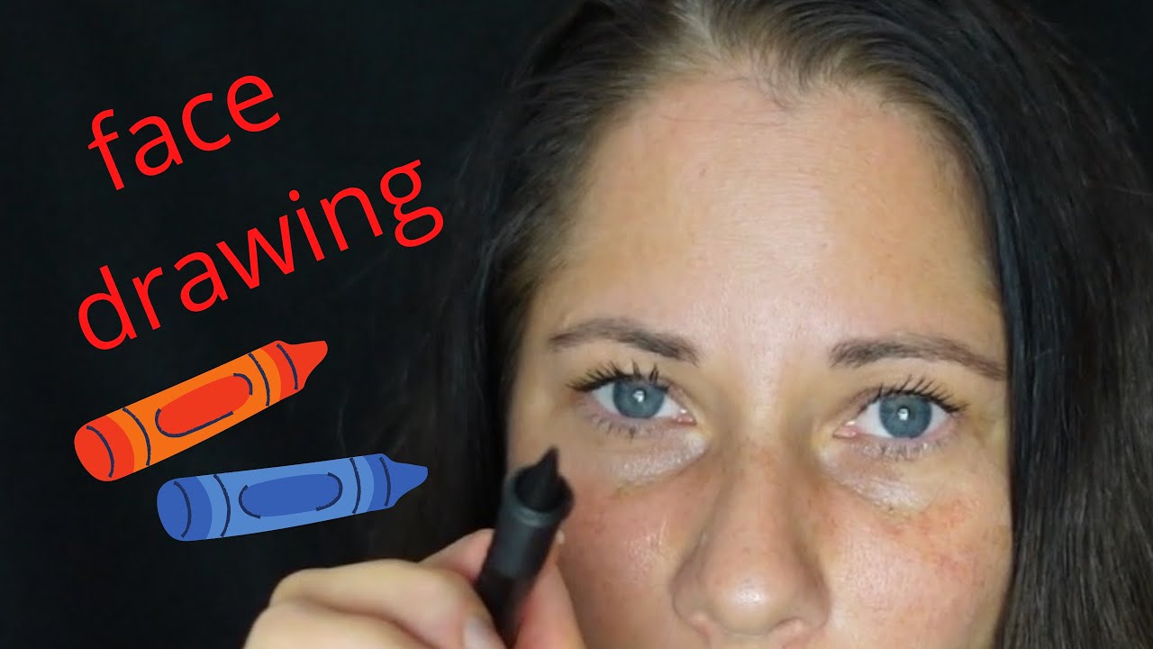 Magyar ASMR | face drawing, megrajzolom az arcod zsírkrétával - YouTube