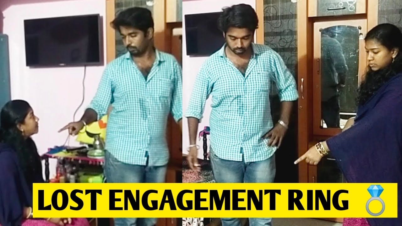 Engagement ring lost prank on Husband | Funny prank | aishu Bharathi ...
