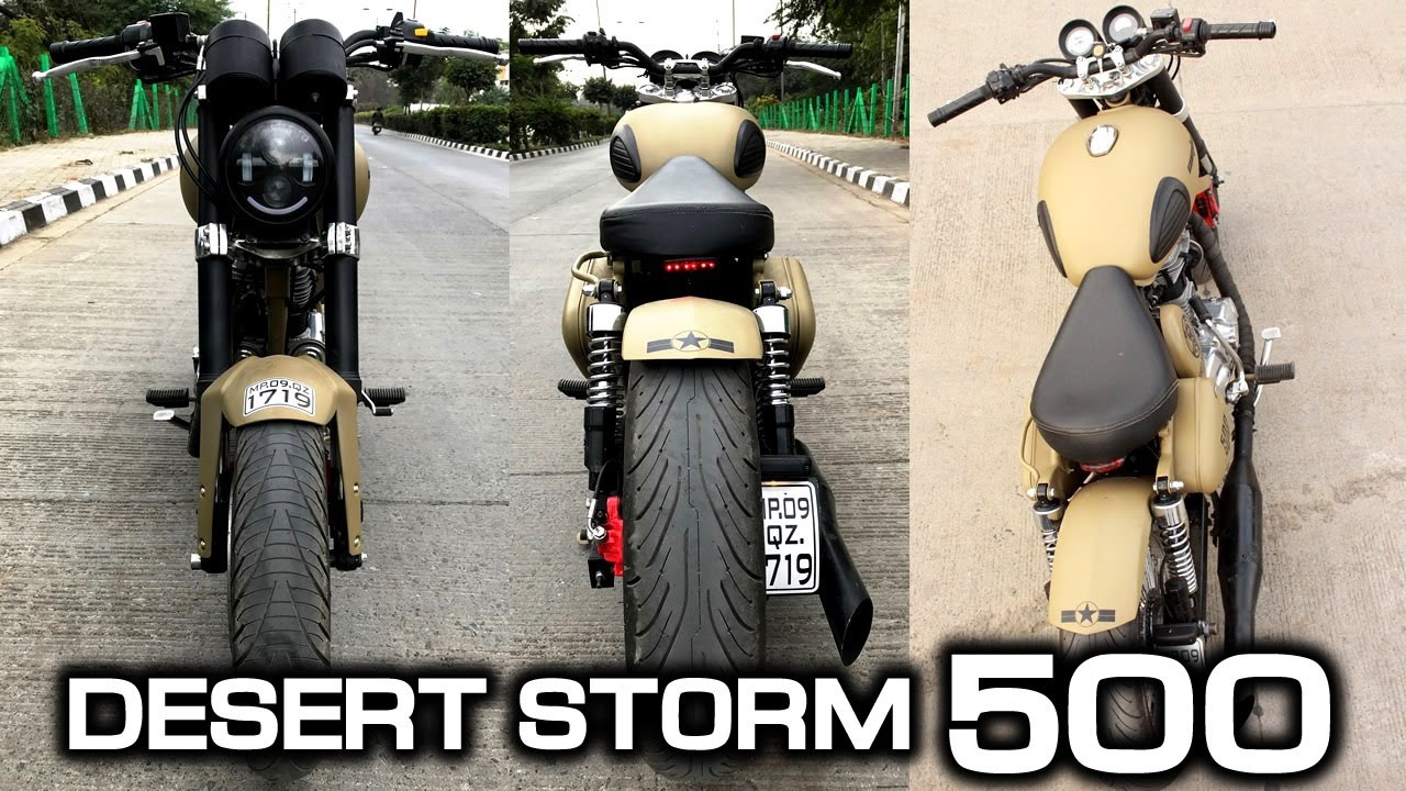 Royal Enfield Classic 500 Modified | RE Desert Storm Modification ...