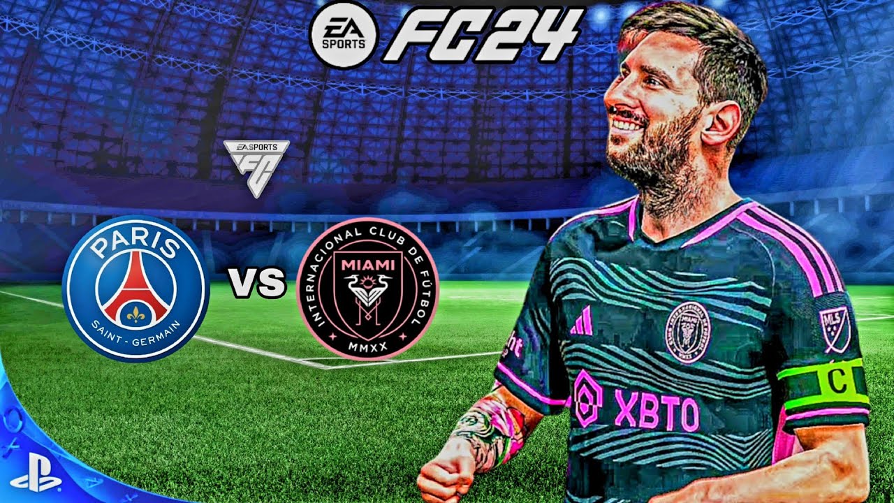 FC 24 - PSG vs Inter Miami / PS4™ PRO / Gameplay / KYLIAN MBAPPÉ vs ...