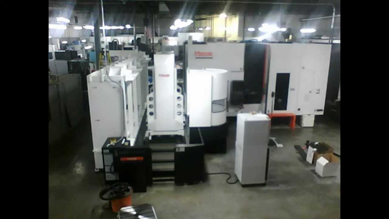 Mazak HCN 6800 w/ Palletech 12 pallet loader (2014) - YouTube