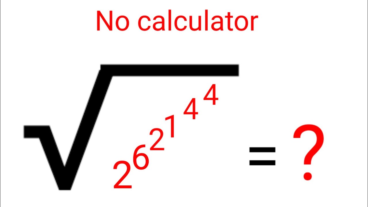 Nice Square root Exponent Simplification - YouTube