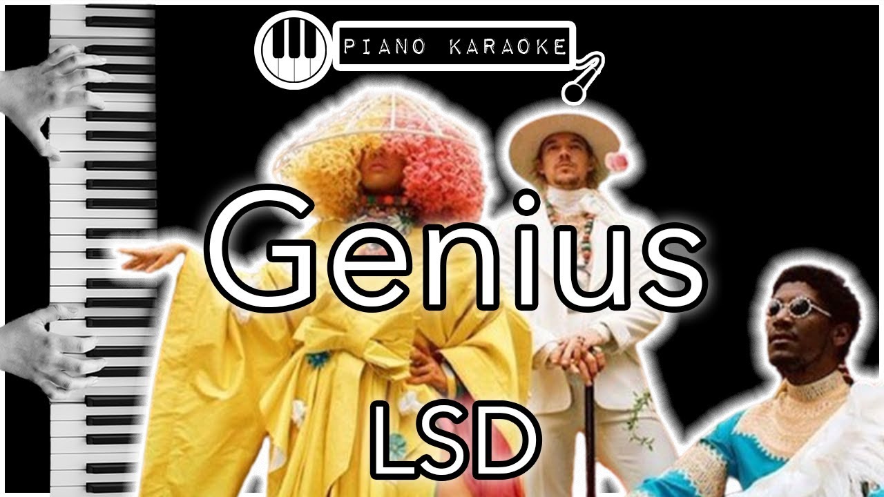 Genius - LSD - Piano Karaoke Instrumental - YouTube