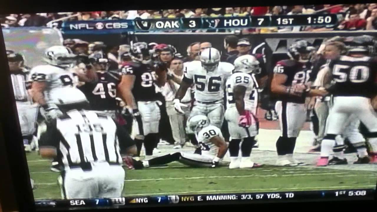 Bruce Davis of the Oakland Raiders DISSED! - YouTube