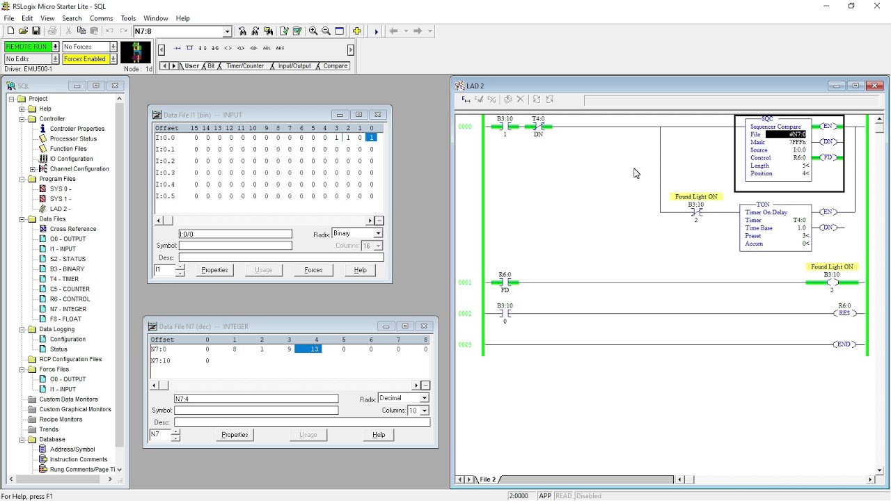 SQC (Sequencer Compare) instruction - YouTube