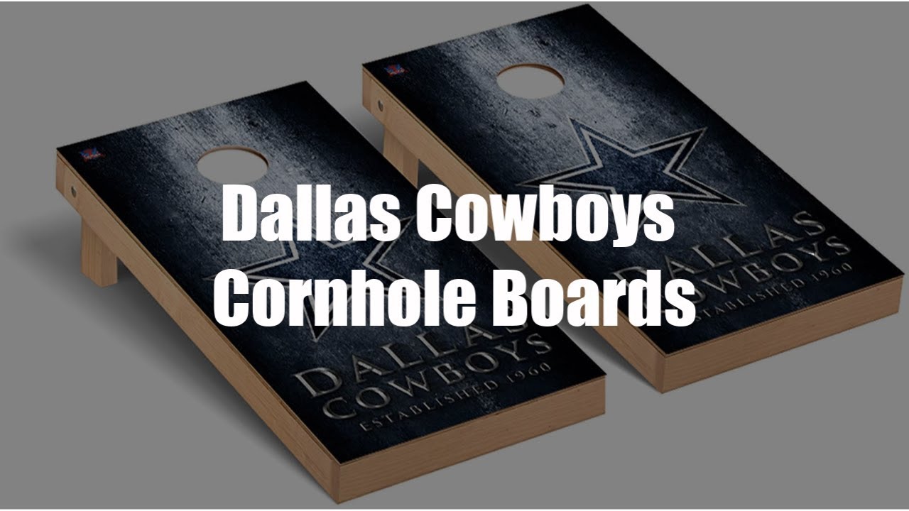Dallas Cowboys Cornhole Boards - YouTube