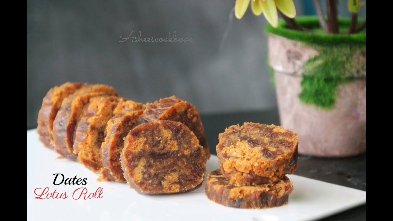 Dates Lotus Roll /Dates Lotus Biscuit Roll - YouTube