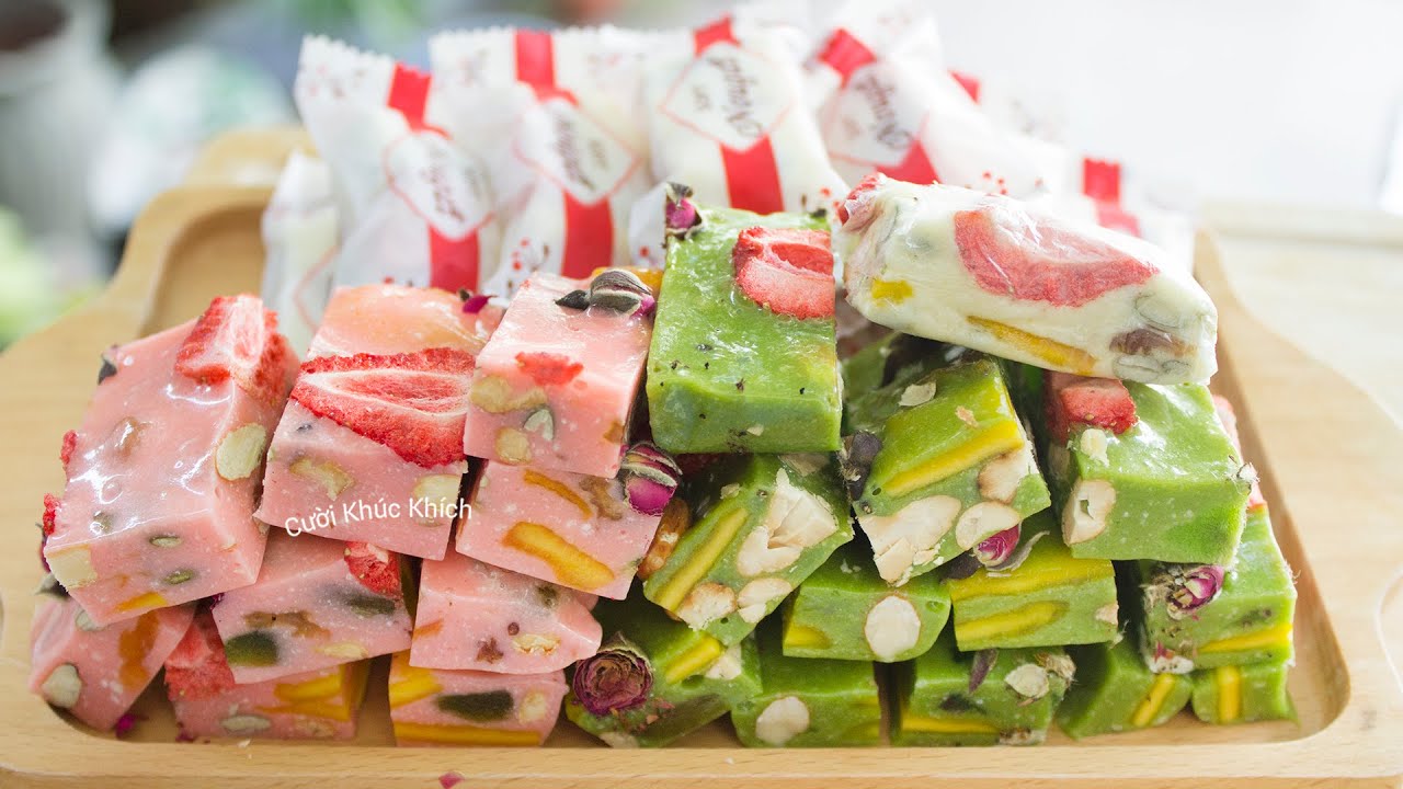 CÁCH LÀM KẸO NOUGAT (KẸO HẠNH PHÚC) TUYỆT NGON CHO NGÀY TẾT - CKK - YouTube