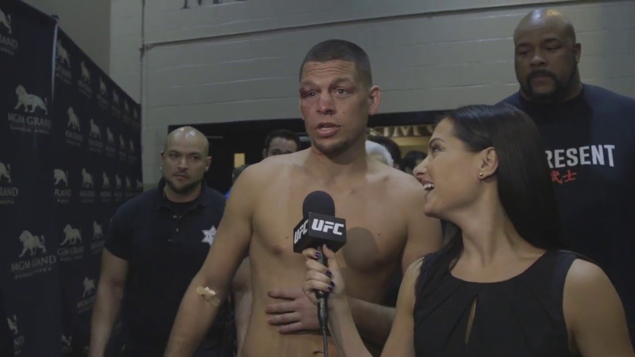 UFC 196: Nate Diaz Backstage Interview - YouTube
