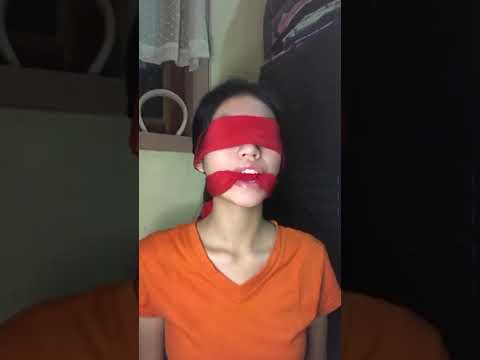 Indo Self Gagged Part 3 #gagged #hijabgagged #gaggedindo #indobondage #bondage #fetish #tiedup 