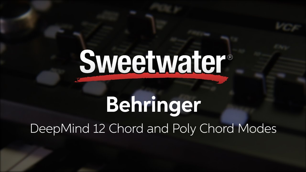 Behringer DeepMind 12 - Chord and Poly Chord Modes — Daniel Fisher - YouTube