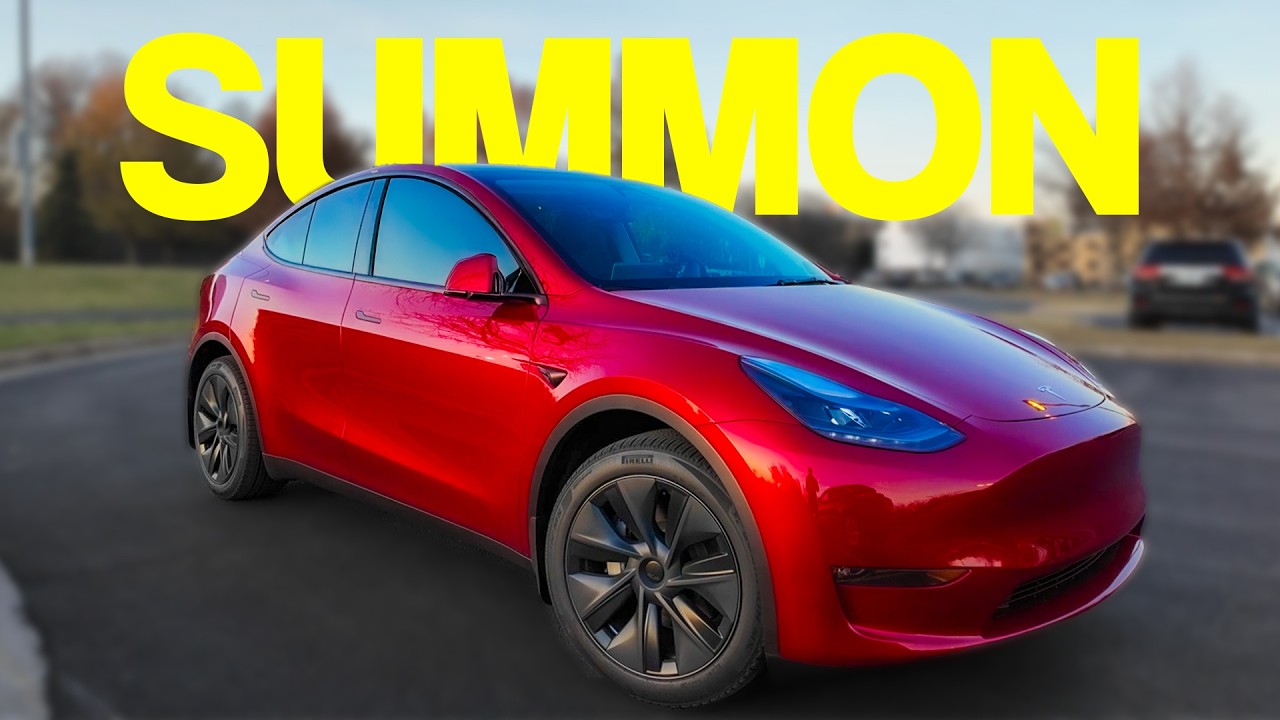 I Tried Tesla's Summon Feature in Public.... - YouTube