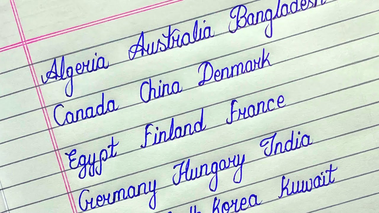 Cursive handwriting practice || Learn and write cursive writing || Pro ...