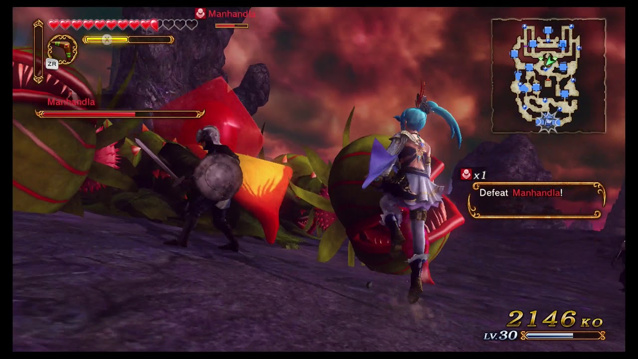 Hyrule Warriors - Giant Boss Battle Poisonous Tree Manhandla (6 ...