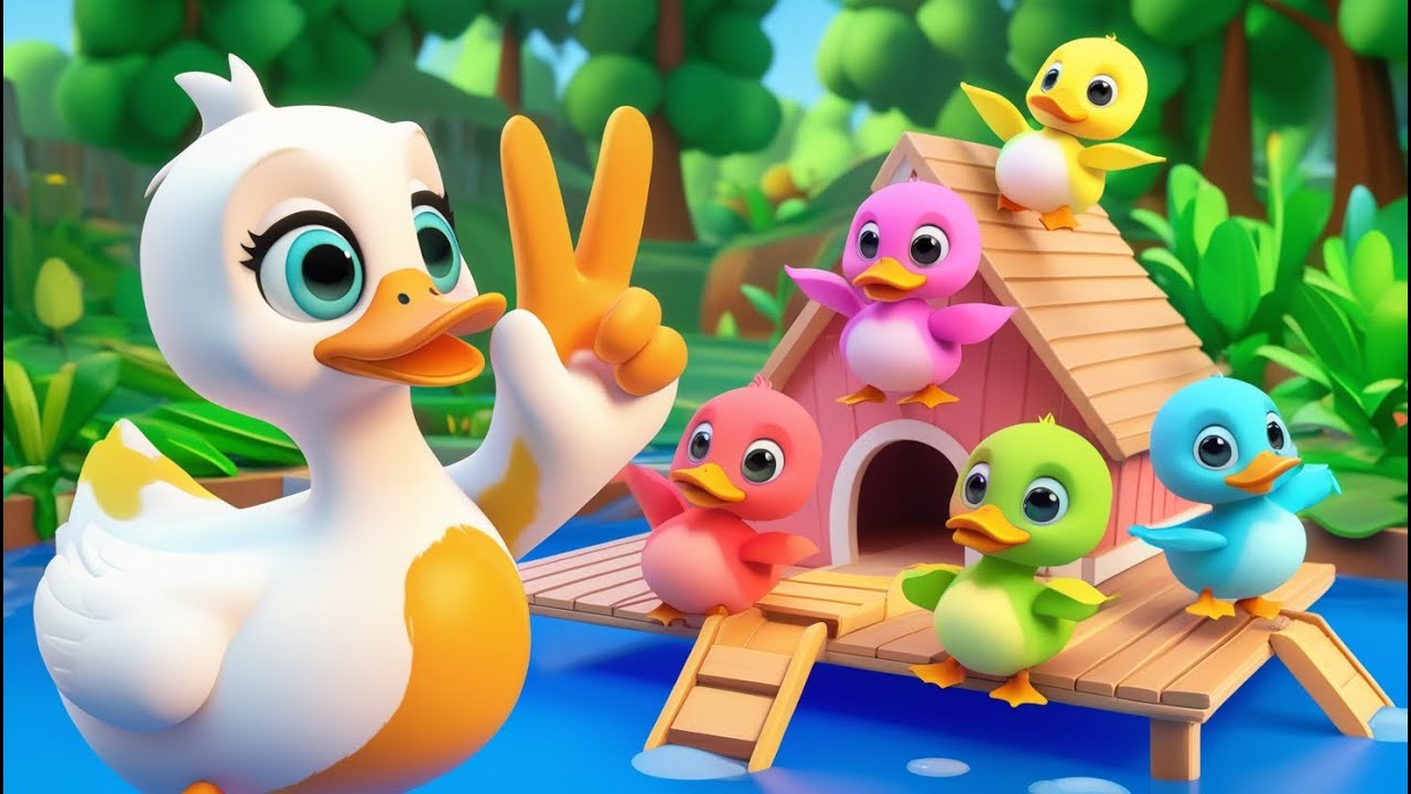 Learn Colors FAST with 5 Little Ducks! | Nursery Rhymes & Kids Songs ...