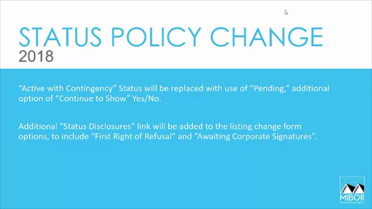 A Policy Change from MIBOR - YouTube