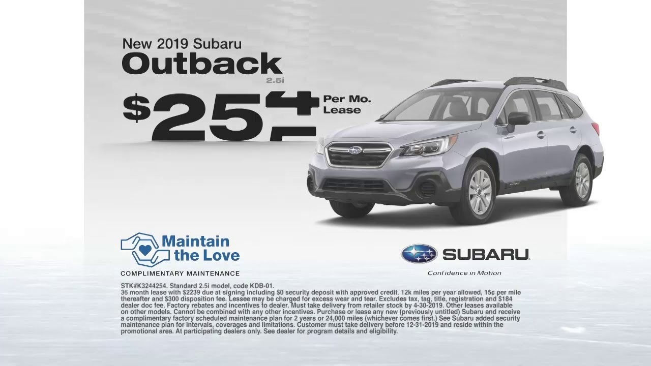 Harvey Subaru - April Outback - YouTube