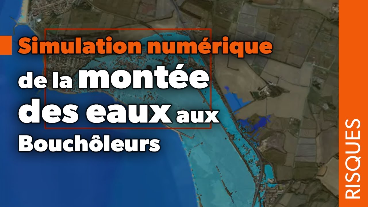 Simulation numérique de la montée des eaux aux Bouchôleurs (Tempête Xynthia, 2010) - YouTube