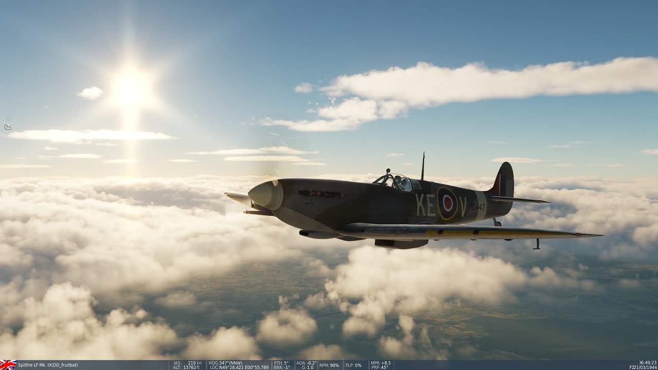 DCS Spitfire mission over Normandy - YouTube