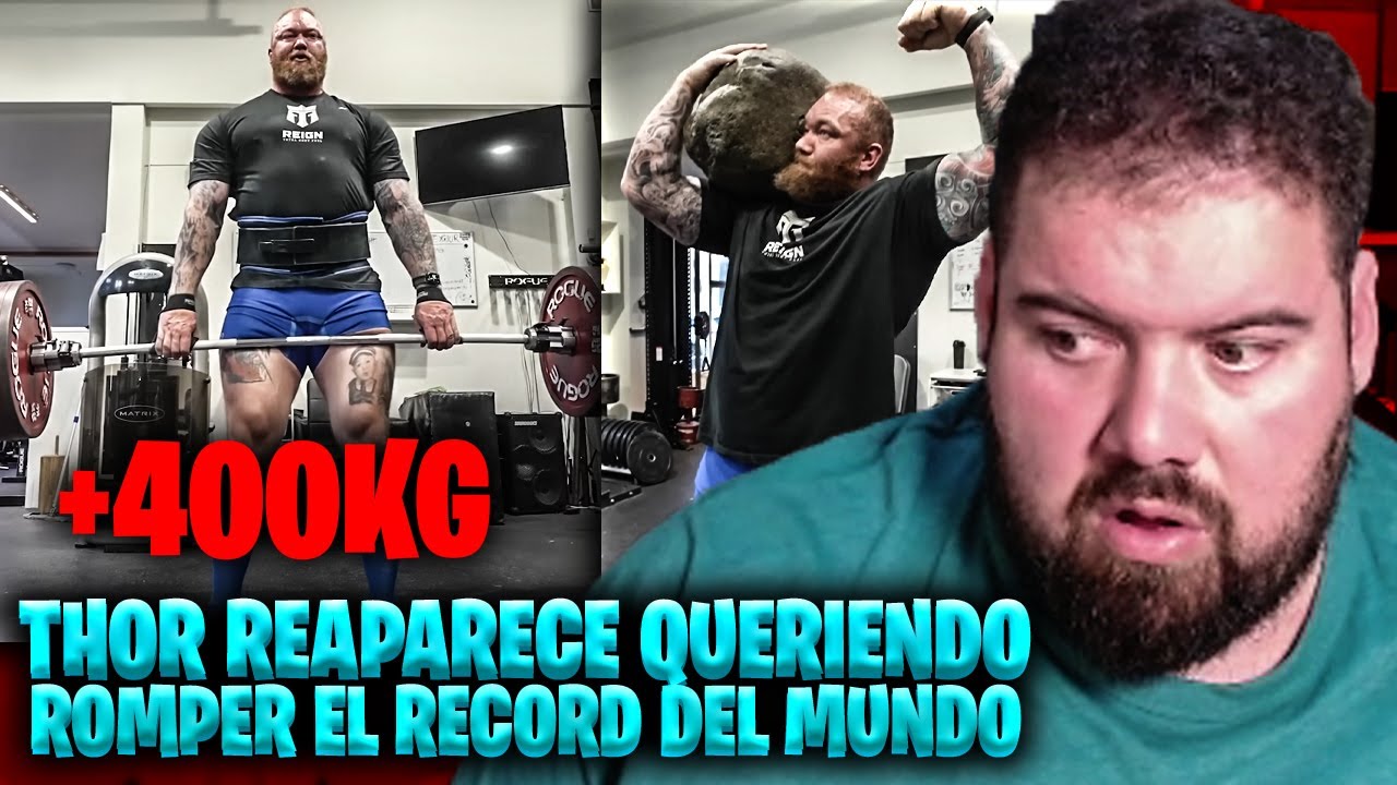 THOR REAPARECE LEVANTANDO +400KG Y VA A POR EL RÉCORD DEL MUNDO - YouTube