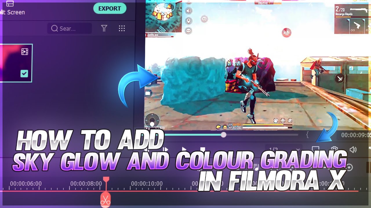 How To Add Sky Glow And Color Grading Like @HumFreeFire88 In Filmora | PC Tutorial | P.T world ...